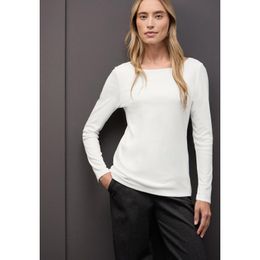 Street One Langarmshirt »Style Lanea« mit U-Boot Ausschnitt off white 38 38 Shirt für Damen von Street One