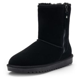 Ara Winterboots &raquo;ALASKA Zip&laquo; Schlupfboots, Plateauboots mit Lammfellfutter schwarz Classic Zip 43 43 Winterboots mit Au&szlig;enrei&szlig;verschluss f&uuml;r...