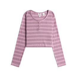 Roxy Shirttop »Violet Chemistry« Mauve Orchid Stripy Stripe 10(140-148cm) 10(140-148cm) Material: Kreisförmiger Rippstrick-Stoff...