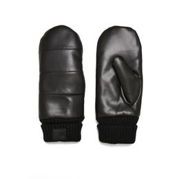 Urban Classics Baumwollhandschuhe &raquo;Unisex Puffer Imitation Leather Gloves&laquo; black
