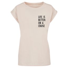 Merchcode Shirt 'Life Is Better' female White size M