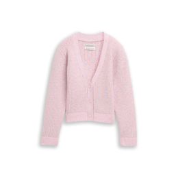 Tom Tailor Mädchen Cardigan mit leichten Ballonärmeln, bunt, Uni, Gr. 92/98