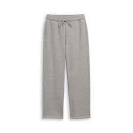 Tom Tailor Mädchen Wide Leg Hose in Glitzer-Optik, grau, Meliert, Gr. 152