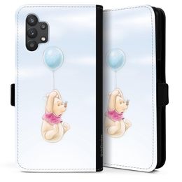 DeinDesign Galaxy A32 5G Handy Klapph&uuml;lle Handyh&uuml;lle aus Kunst Leder schwarz Flip Case Official Licensed Product Disney Winnie The Pooh Sideflip mit langer 