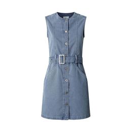 Pepe Jeans Blusenkleid 'ELBA' Damen Größe 40 blau Winterkleid