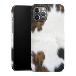 DeinDesign iPhone 12 Pro Max Handy Premium Case Smartphone Handyhülle Schutzhülle matt Cow Skin Cow Fur Premium Case