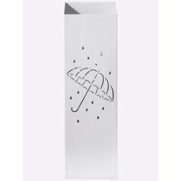 Schirmst&auml;nder HEINE HOME, wei&szlig;, B:16cm H:49cm T:16cm, Metall, Regenschirmst&auml;nder, Schirmst&auml;nder