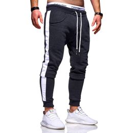 Sweathose behype "TRACK", Herren, Gr. XXL, EURO-Größen, grau (dunkelgrau), 80% Baumwolle, 20% Polyester, Hosen, im angenehmen Slim-Fit