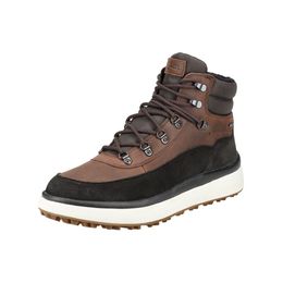 Geox Herren Schnürstiefelette "Geox Stiefelette Veloursleder/Textil", Gr. 40coffee, Textil, Veloursleder, Schuhe