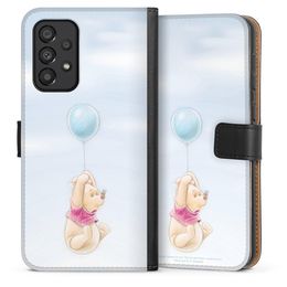 DeinDesign Galaxy A33 5G Handy Klapph&uuml;lle Handyh&uuml;lle aus Kunst Leder schwarz Flip Case Official Licensed Product Disney Winnie The Pooh Sideflip mit langer 