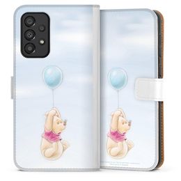 DeinDesign Galaxy A33 5G Handy Klapph&uuml;lle Handyh&uuml;lle aus Kunst Leder wei&szlig; Flip Case Official Licensed Product Disney Winnie The Pooh Sideflip mit Lasche