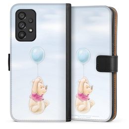DeinDesign Galaxy A53 5G Handy Klapph&uuml;lle Handyh&uuml;lle aus Kunst Leder schwarz Flip Case Official Licensed Product Disney Winnie The Pooh Sideflip mit langer 