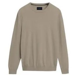 Hackett London f&uuml;r Herren. HM7000143 Einfarbig beiger Pullover (S), L&auml;ssig, Baumwolle