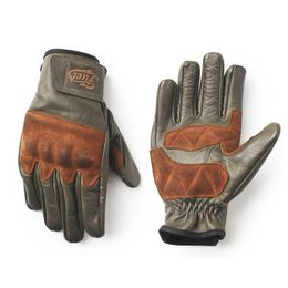 Fuel Rodeo Lederhandschuh olivgrün M - Motorradbekleidung - Motorradhandschuhe - Motorradhandschuhe Chopper & Cruiser