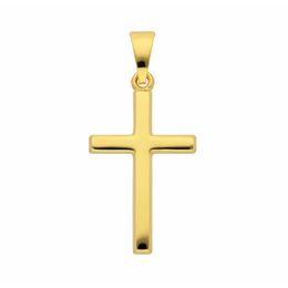 Adelia´s Kettenanhänger ADELIA´S "Damen & Herren 585 Gold Kreuz Anhänger", gold, Schmuckanhänger, Damen, Damen, Gelbgold 585 Gold, Gelbgold 585, Gold, Goldschmuck für Damen & Herren