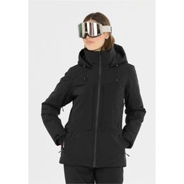 Skijacke WHISTLER "Kingland", Damen, Gr. 36, schwarz, 100% Polyester, mehrfarbig, normal, ohne Ausschnitt, Jacken, in atmungsaktiver Qualität