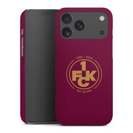 DeinDesign iPhone 17 Pro Max Handy Premium Case Smartphone Handyh&uuml;lle Schutzh&uuml;lle gl&auml;nzend 125 Jahre 1. Fc Kaiserslautern 1. Fck Premium Case
