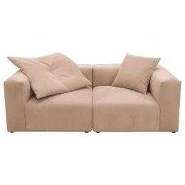 2-Sitzer Home Affaire "Gerrid", rosa (rose), B:216cm H:69cm T:108cm, 100% Polyester, Sofas, im Cordbezug, bestehend aus zwei Eckelementen