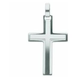 Adelia´s Kreuzanhänger ADELIA ́S "Damen & Herren Edelstahl Kreuz Anhänger", silber, Schmuckanhänger, Damen, Damen, Edelstahl, Edelstahlschmuck für Damen & Herren
