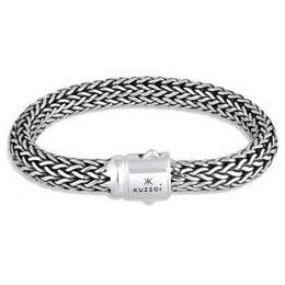 Armband Kuzzoi "Gliederarmband Basic Cool unisex 925 Silber" Gr. 19, silber, Armb&auml;nder, Herren, 19cm, ohne Stein, Silber 925 (Sterlingsilber), Armband