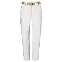 Outdoorhose LPO "Krempelhose KENORA ROLL UP II", Damen, Gr. 48 (XL), Normalgr&ouml;&szlig;en, wei&szlig;, 70% Baumwolle; 30% Polyamid, Hosen Outdoorhose, Schnelltrocknend und atmungsaktiv