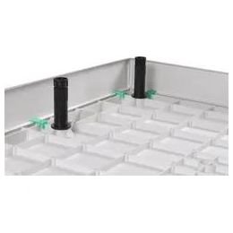 Duschwannenfüße Sanotechnik "SMC", schwarz, H:9cm Ø:5,5cm, Kunststoff, Möbelfüße, belastbar bis 150 kg, einfaches Steckprinzip, Höhe von 9 bis 12 cm
