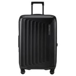 Hartschalen-Trolley Samsonite "NUON, verschiedene Gr&ouml;&szlig;en und Farben", Gr. B/H/T: 45cm x 69cm x 28cm 79 l, schwarz (matt graphite), Polycarbonat, unifarben, Koffer, mit Volumenerweiterung, mit Tragegriff oben und seitlich