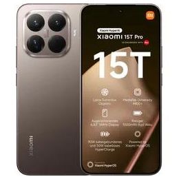 Xiaomi Smartphone "15T Pro 12+512", Energieeffizienz: A (A-G), gold (mocha gold), 512 GB, Mobiltelefone