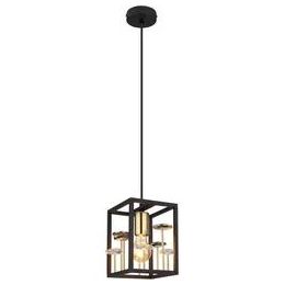 Globo LIGHTING Hängeleuchte "LISBON", schwarz, 1 Stk., Leuchten, Hängelampe/Pendelleuchte/Esszimmer/Wohnzimmer/Esstisch