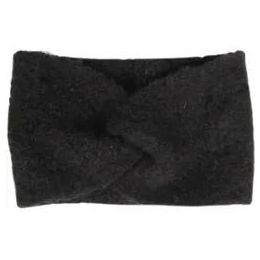 Stirnband Capelli New York, Damen, schwarz, Fleece, Kunstfaser, meliert, Mützen, mit Boucle-Optik