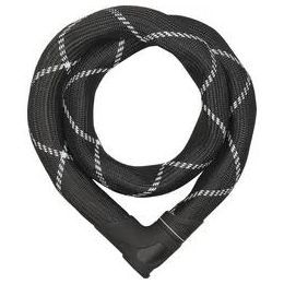 Kettenschloss Abus "8210/110", schwarz (schwarz, wei&szlig;), Sicherheitsschl&ouml;sserB:12cm L:57cm, B:12cm L:57cm
