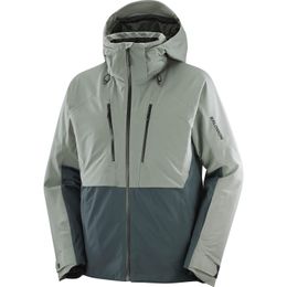 Salomon Brilliant Skijacke Herren - grün - Gr. L - Polyester