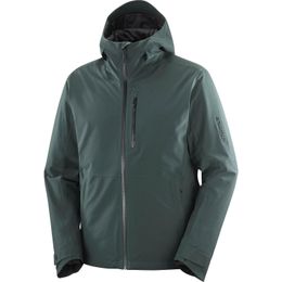 Salomon Highland Skijacke Herren - grün - Gr. XXL - Polyester/Elastan
