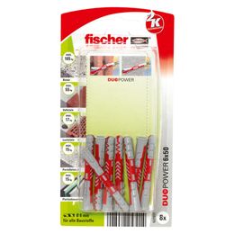 Fischer D&uuml;bel-Set 'Duopower' &Oslash; 6 x 50 mm, 8-teilig