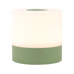 toom Akku-LED-Tischleuchte 'Louis' gr&uuml;n/wei&szlig; mit USB-Ladekabel &Oslash; 7,2 x 7,2 cm