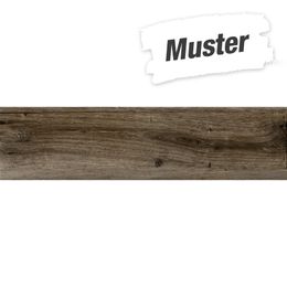 Muster zu Bodenfliese 'Circeo' Feinsteinzeug braun 22,8 x 91,5 cm