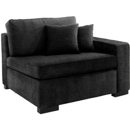 Sofaelement Home Affaire "Skara", grau (anthrazit), B:110cm H:86cm T:100cm, Polsterelemente, Modul zum eigenen Zusammenstellen, in vielen Bezugsqualit&auml;ten