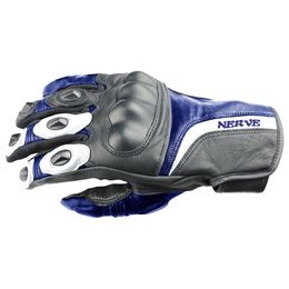 Nerf Motorradhandschuhe NERVE "KQ11" Gr. L, blau (blau, schwarz), Handschuhe, L, mit Weitenverstellung