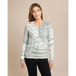 Ovanti Strickdesign Classic Twinset zweifarbiger Animal