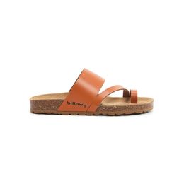 billowy Leder-Zehentrenner in Hellbraun - 56% | Gr&ouml;&szlig;e 38 | Damen-sandalen