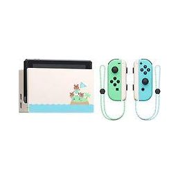 Nintendo Switch 32 GB [Animal Crossing: New Horizons Limited Edition inkl. Controller Blau/Grün, Konsole ohne Spiel] weiß