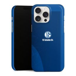 DeinDesign iPhone 15 Pro Max Handy Premium Case Smartphone Handyh&uuml;lle Schutzh&uuml;lle gl&auml;nzend Official Licensed Product Bundesliga Fc Schalke 04 Premium Case