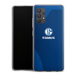 DeinDesign Galaxy A32 4G Handy Silikon H&uuml;lle Case transparent Handyh&uuml;lle Official Licensed Product Bundesliga Fc Schalke 04 Silikon Case