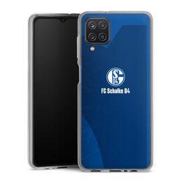 DeinDesign Galaxy A12 Handy Silikon H&uuml;lle Case transparent Handyh&uuml;lle Official Licensed Product Bundesliga Fc Schalke 04 Silikon Case