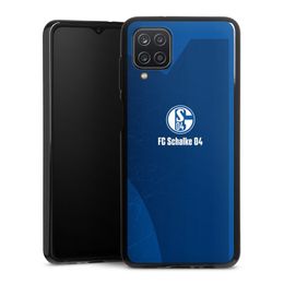 DeinDesign Galaxy A12 Handy Silikon H&uuml;lle Case schwarz Handyh&uuml;lle Official Licensed Product Bundesliga Fc Schalke 04