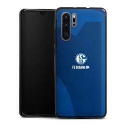 DeinDesign Huawei P30 Pro Handy Silikon H&uuml;lle Case schwarz Handyh&uuml;lle Official Licensed Product Bundesliga Fc Schalke 04