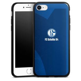 DeinDesign iPhone SE (2022) Handy Slim Case extra d&uuml;nn Silikon Handyh&uuml;lle schwarz H&uuml;lle Official Licensed Product Bundesliga Fc Schalke 04 Silikon Slim Case
