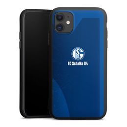 DeinDesign iPhone 11 Handy Premium Silikon H&uuml;lle Handyh&uuml;lle schwarz Case Official Licensed Product Bundesliga Fc Schalke 04 Silikon Premium Case