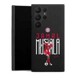 DeinDesign Galaxy S23 Ultra Handy Premium Case Smartphone Handyh&uuml;lle Schutzh&uuml;lle matt Fc Bayern M&uuml;nchen Jamal Musiala Official Licensed Product Premium Case