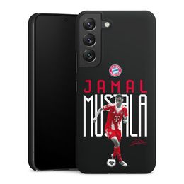 DeinDesign Galaxy S22 Handy Premium Case Smartphone Handyh&uuml;lle Schutzh&uuml;lle matt Fc Bayern M&uuml;nchen Jamal Musiala Official Licensed Product Premium Case